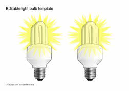 Editable light bulb templates (SB5763) - SparkleBox