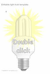 Editable light bulb templates (SB5763) - SparkleBox