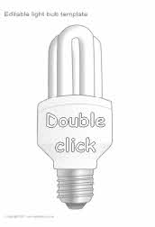 Editable light bulb templates (SB5763) - SparkleBox