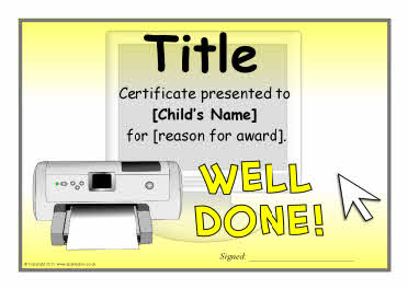 Editable ICT/computer award certificates (SB5788) - SparkleBox