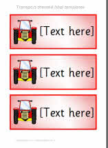 Transport-themed classroom label templates (SB5799) - SparkleBox