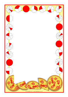 Fractions-themed A4 page borders (SB5793) - SparkleBox