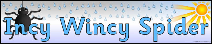 Incy Wincy Spider display banner (SB5826) - SparkleBox