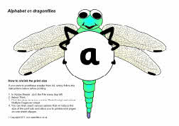 Alphabet on dragonflies (SB5834) - SparkleBox