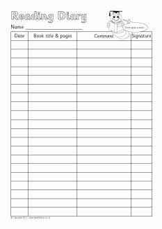 Reading diary A4 sheets (SB5832) - SparkleBox