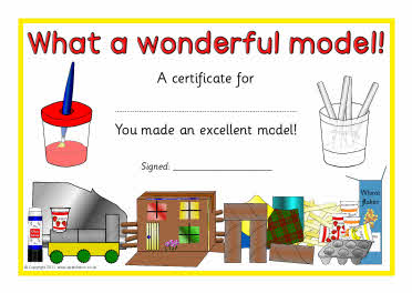 Model making certificates (SB5855) - SparkleBox
