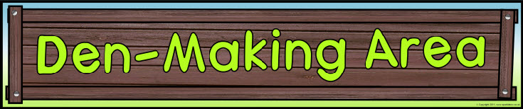 Den-Making Area display banner (SB5898) - SparkleBox