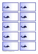 Sea life-themed editable peg labels (SB5927) - SparkleBox