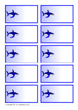 Sea life-themed editable peg labels (SB5927) - SparkleBox