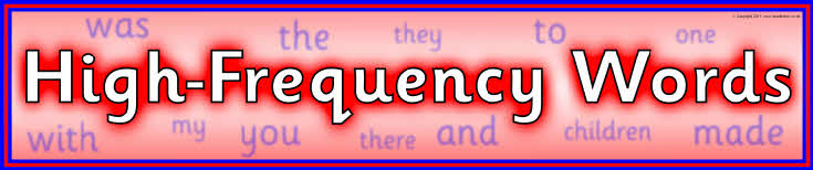 High-Frequency Words display banner (SB5931) - SparkleBox