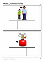 Phase 2 words phoneme frames (SB5932) - SparkleBox