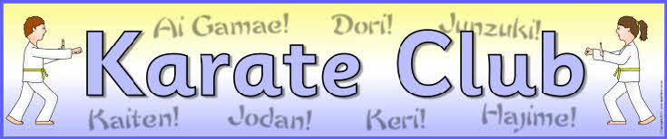 Karate Club display banner (SB5959) - SparkleBox
