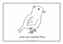 Two Little Dickie Birds colouring sheets (SB5952) - SparkleBox