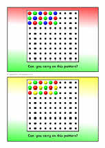 Peg board pattern cards (SB5979) - SparkleBox