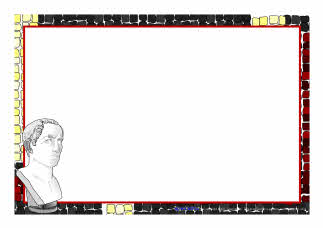 Ancient Romans A4 page borders (SB5998) - SparkleBox