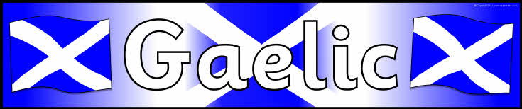Gaelic display banner (SB6021) - SparkleBox