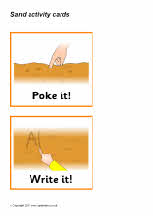 Sand activity cards (SB6040) - SparkleBox