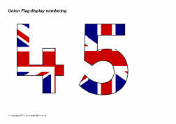 Union Flag display numbering (SB6113) - SparkleBox