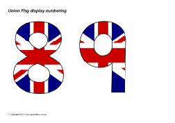 Union Flag display numbering (SB6113) - SparkleBox