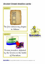 Ancient Greece timeline cards (SB6130) - SparkleBox
