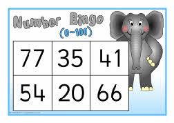 Numbers 0-100 bingo (SB6139) - SparkleBox