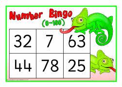 Numbers 0-100 bingo (SB6139) - SparkleBox