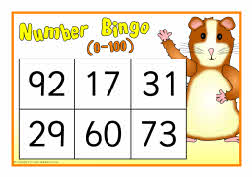 Numbers 0-100 bingo (SB6139) - SparkleBox