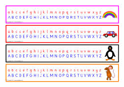 Uppercase with lowercase alphabet strips (SB6159) - SparkleBox