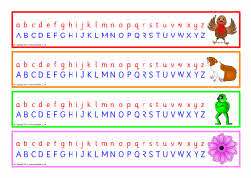 Uppercase with lowercase alphabet strips (SB6159) - SparkleBox