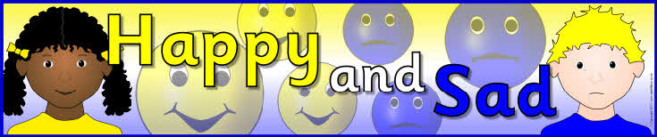 Happy and Sad display banner (SB6152) - SparkleBox