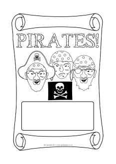 Pirates editable topic book covers (SB6161) - SparkleBox