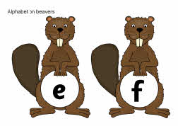 Alphabet on beavers (SB6178) - SparkleBox