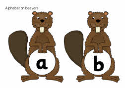 Alphabet on beavers (SB6178) - SparkleBox