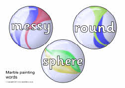 Marble painting words on marbles (SB6196) - SparkleBox