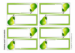 Fruit-themed fold-over desktop name labels (SB6202) - SparkleBox