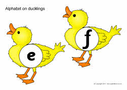 Alphabet on ducklings (SB6301) - SparkleBox
