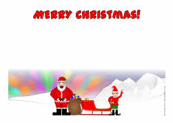 Christmas A4 landscape page borders 2 (SB6310) - SparkleBox