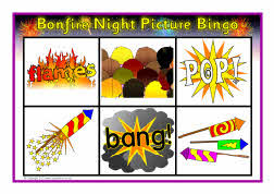 Bonfire Night picture bingo (SB6317) - SparkleBox