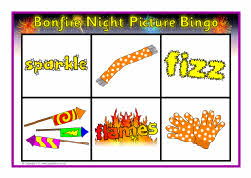Bonfire Night picture bingo (SB6317) - SparkleBox