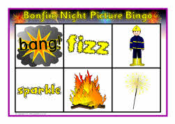 Bonfire Night picture bingo (SB6317) - SparkleBox