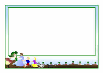 The Enormous Turnip A4 page borders (SB6355) - SparkleBox