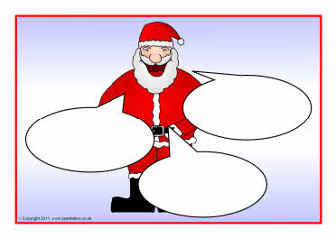 Santa-themed editable target board posters (SB6380) - SparkleBox
