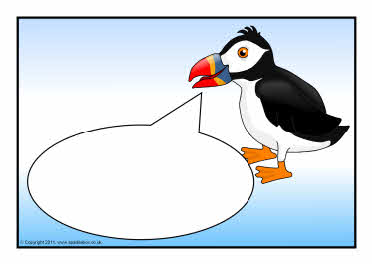 Puffin-themed editable target board posters (SB6384) - SparkleBox