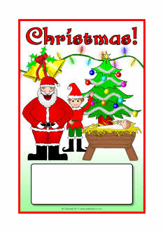 Christmas editable topic book covers (SB6422) - SparkleBox