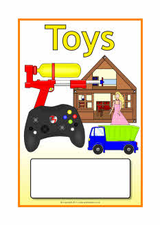 Toys editable topic book covers (SB6426) - SparkleBox