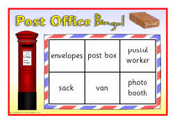 Post Office bingo (SB6466) - SparkleBox