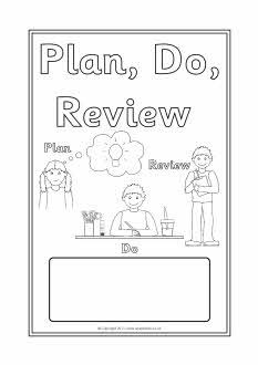 Plan, Do, Review editable book covers (SB6489) - SparkleBox