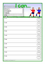 ‘I can...’ editable pupil achievement sheets (SB6485) - SparkleBox