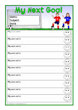 ‘My next goal...’ editable pupil target sheets (SB6484) - SparkleBox