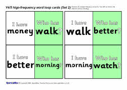 Year 4/5 medium-frequency word loop cards (Set 2) (SB6497) - SparkleBox